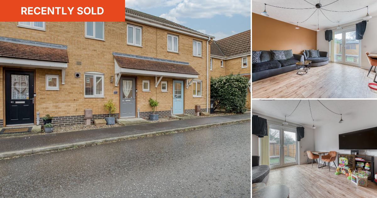 2 bed terraced house for sale in Bullfinch Drive, Harleston | Minors&Brady